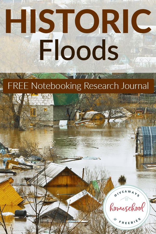 FREE Historic Floods Notebooking Research Journal