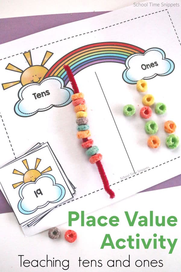 FREE Printable Math Place Value Rainbow Activity