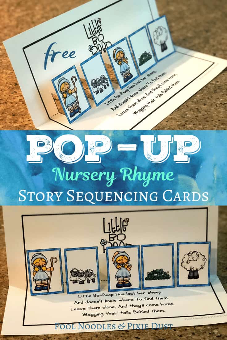 FREE Little Bo Peep Pop-Up Sequencing Cards