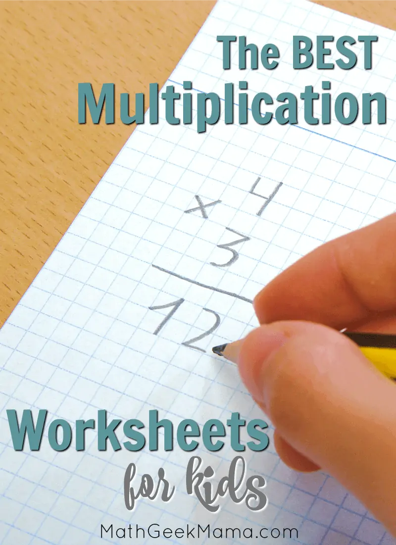 The Best FREE Printable Multiplication Fact Worksheets for Kids
