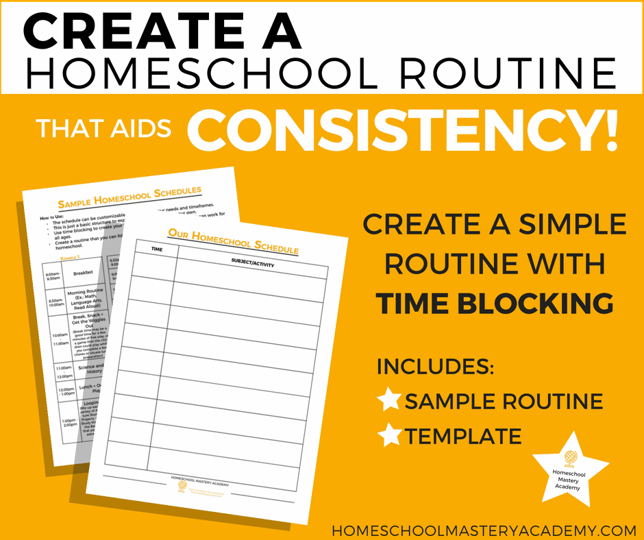 FREE Printable Template for a Seamless Homeschool Routine