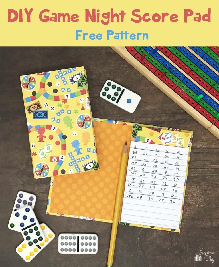 Do-It-Yourself Score Pad for Game Nights