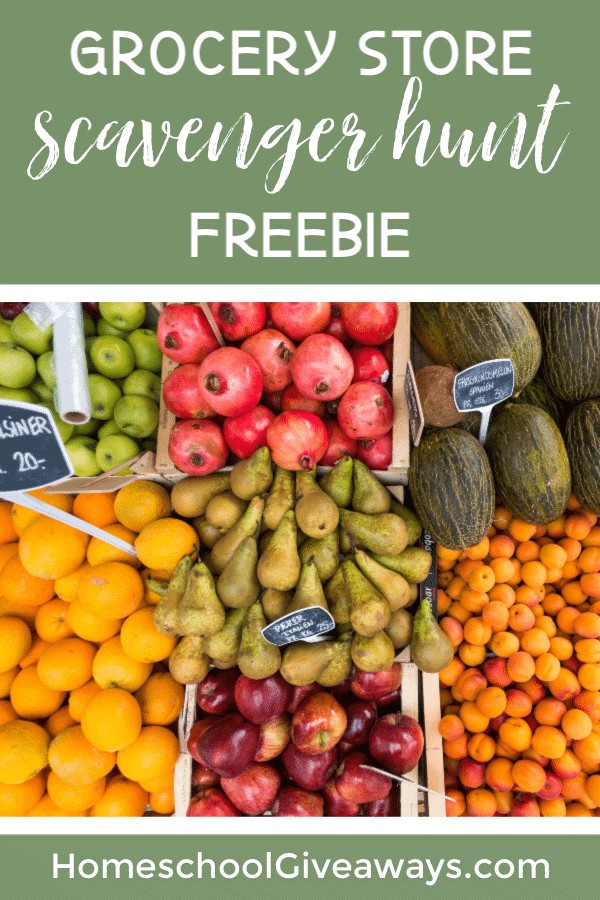 Grocery Store Scavenger Hunt FREEBIE