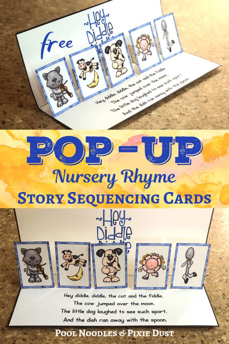 Hey Diddle Diddle Pop-Up Story Sequencing Cards
