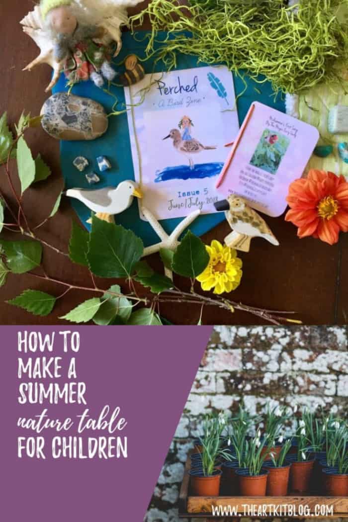 Making a Summer Nature Table for Your Kids
