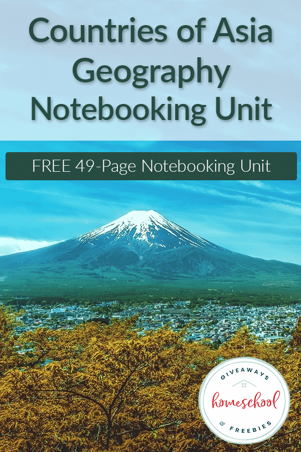 FREE Countries of Asia Notebooking Journal