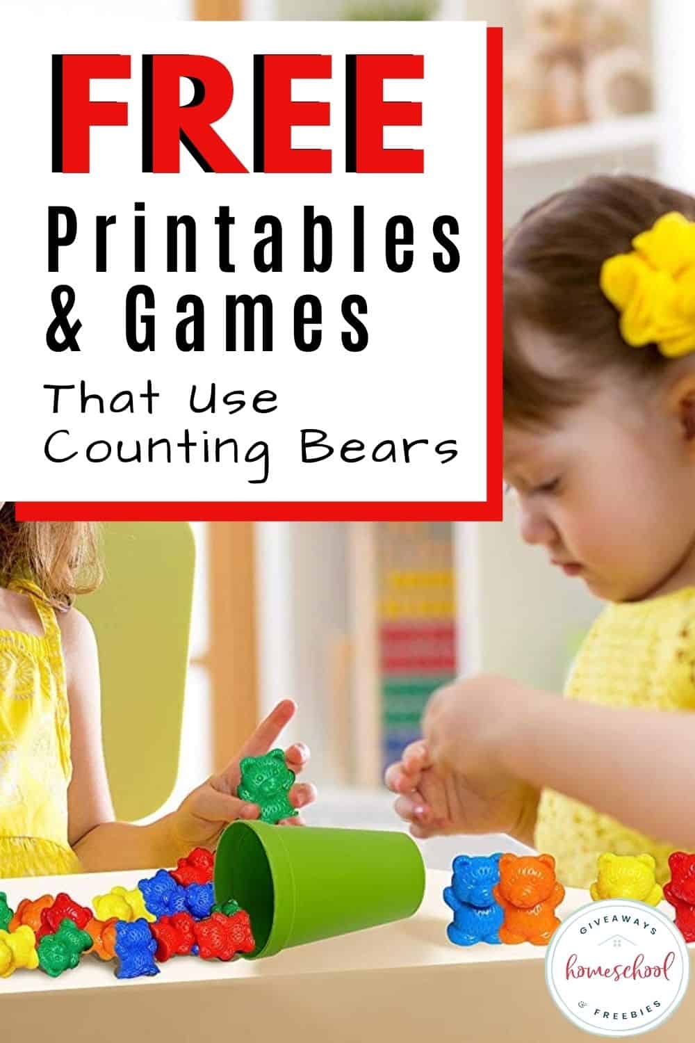 Free Counting Bears Worksheets & Printable Activities