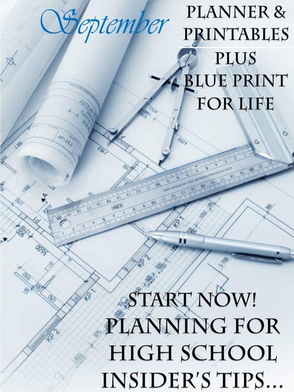 FREE Highschool Planner Printables and Blueprint for Life Study