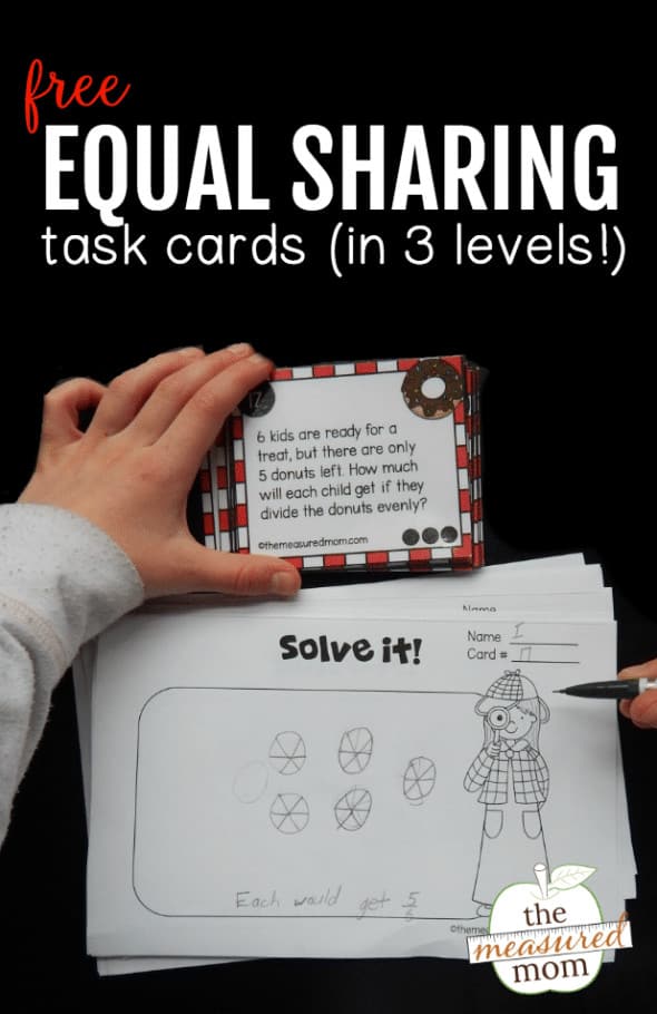 FREE Task Cards for Teaching Equal Sharing