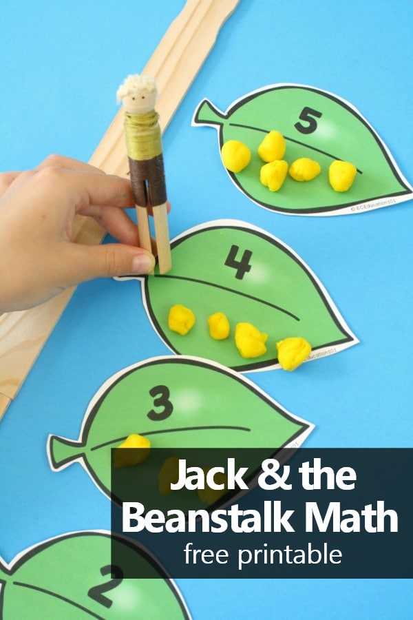 FREE Printable Jack and the Beanstalk Math Activity