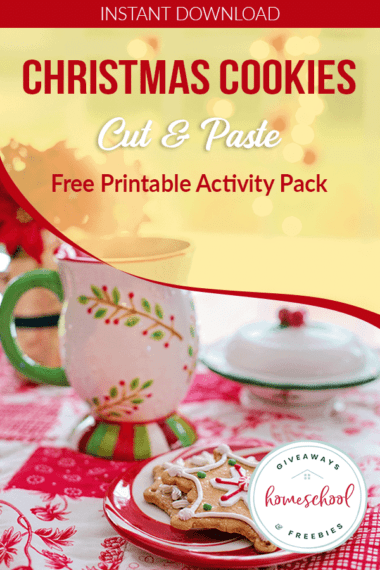 FREE Christmas Cookies Cut and Paste Activity Pack