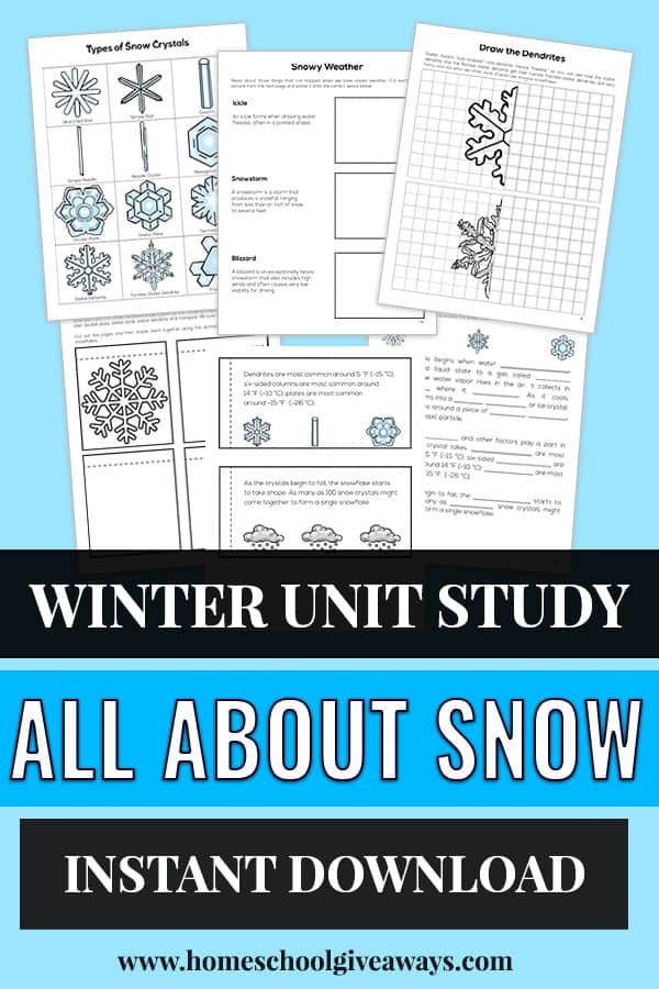 Free Snow Themed Printables (Instant Download)