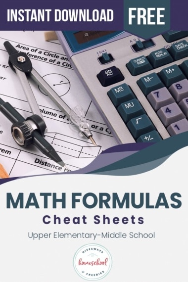 FREE Printable Math Formula Cheat Sheets
