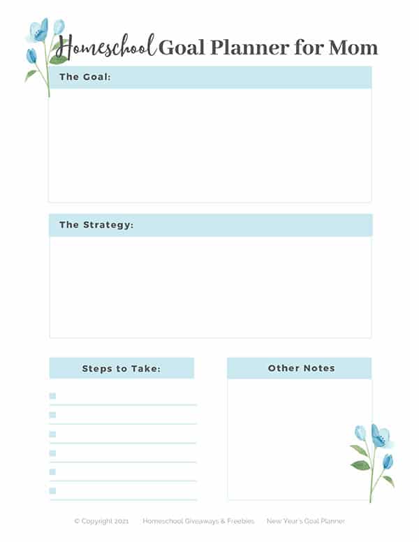 Free Printable Goal Setting Worksheets for Kids