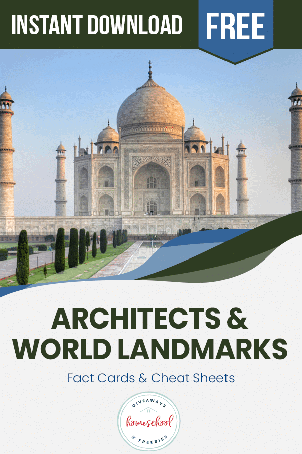 FREE Architects and World Landmarks Fact Cards & Cheat Sheets