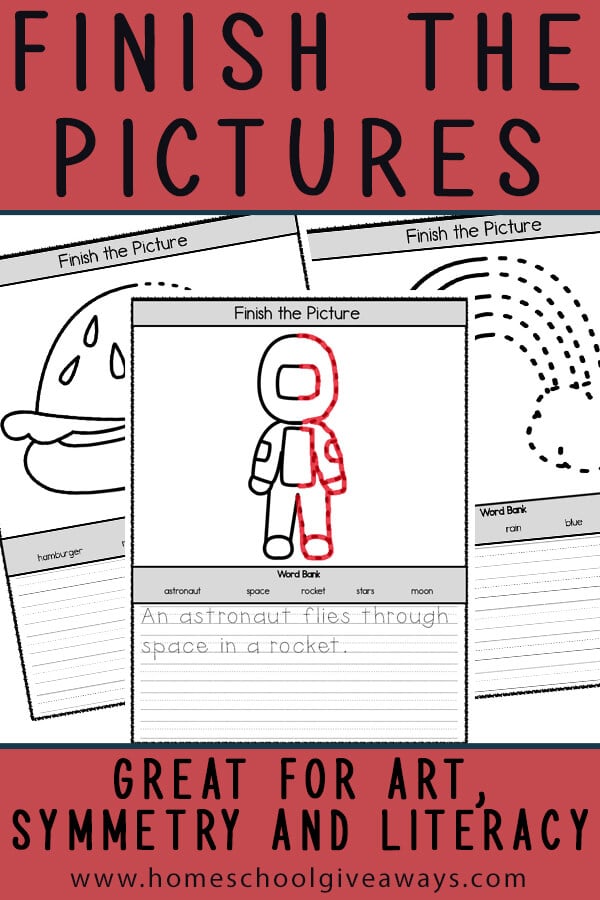 FREE Finish the Pictures Symmetry Activities
