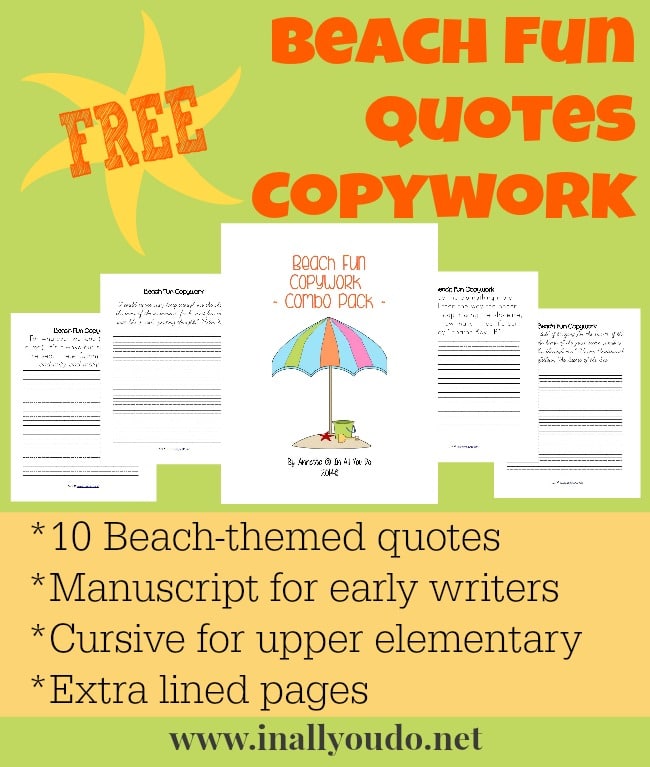 Free Printables and Resources About the Beach