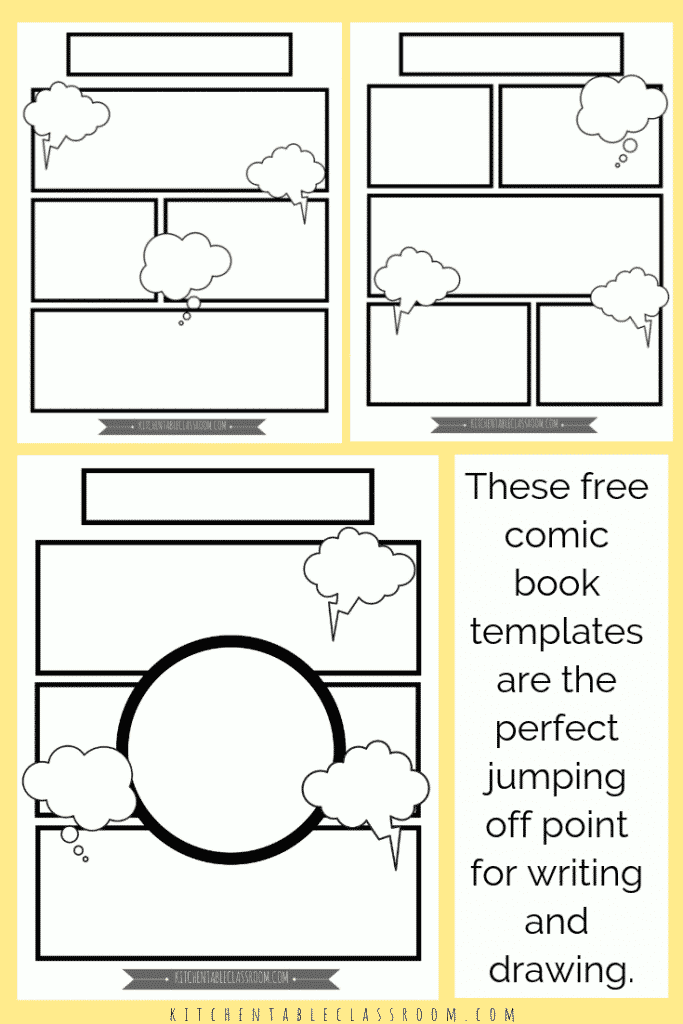 FREE Comic Book Templates for National Comic Book Day
