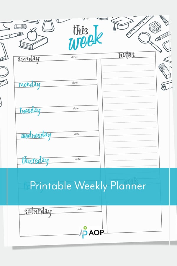 Printable Weekly Planner