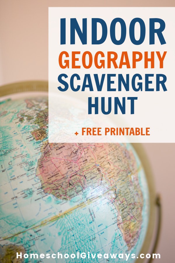 Indoor Geography Scavenger Hunt + printable