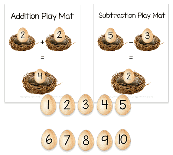 4 Skills to Teach Your Preschooler Using Eggs and Nests + FREE Printable