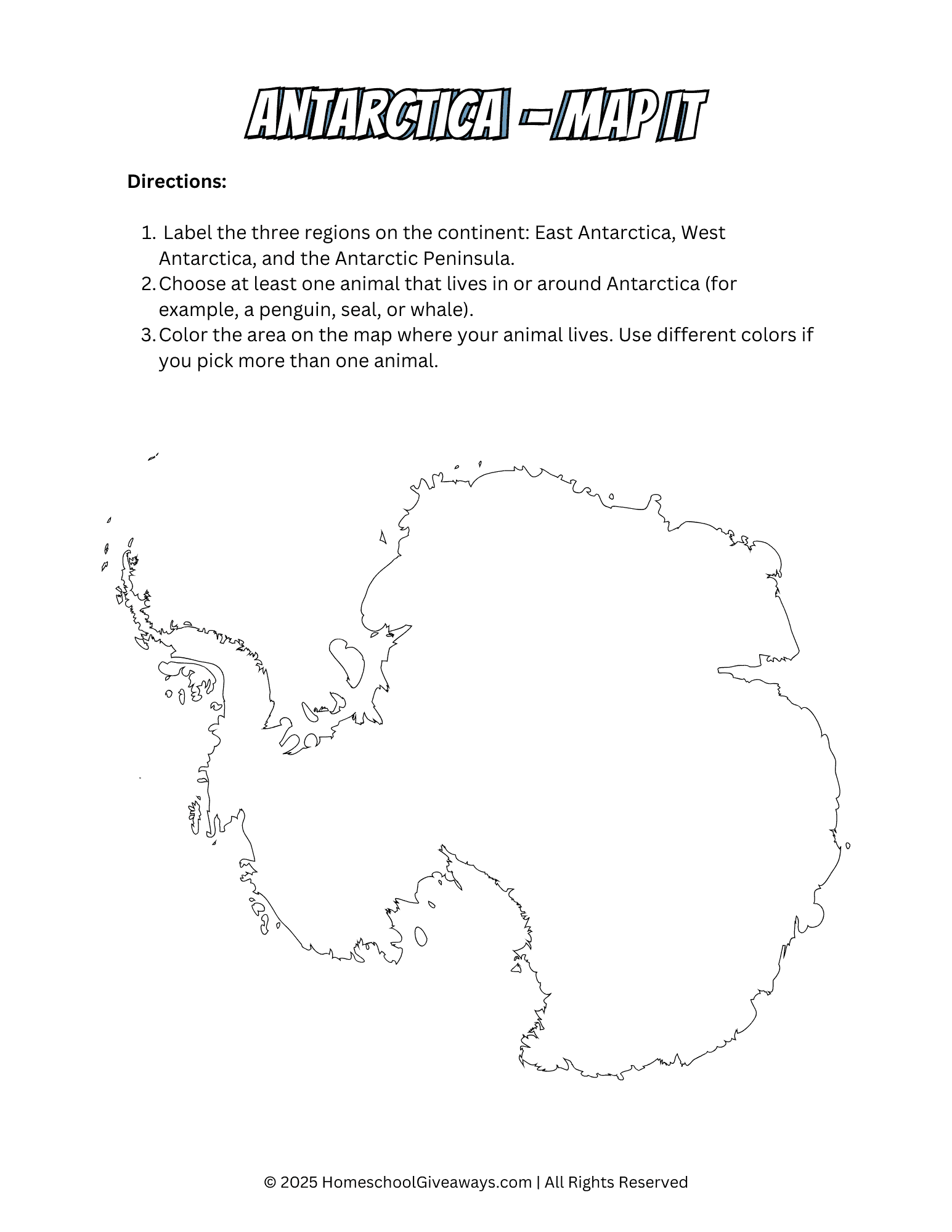 Free Printables and Worksheets for Learning About Antarctica