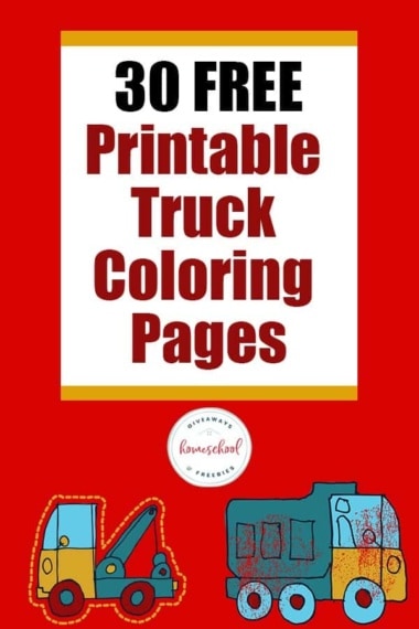30 Free Printable Truck Coloring Pages {All Types of Trucks}