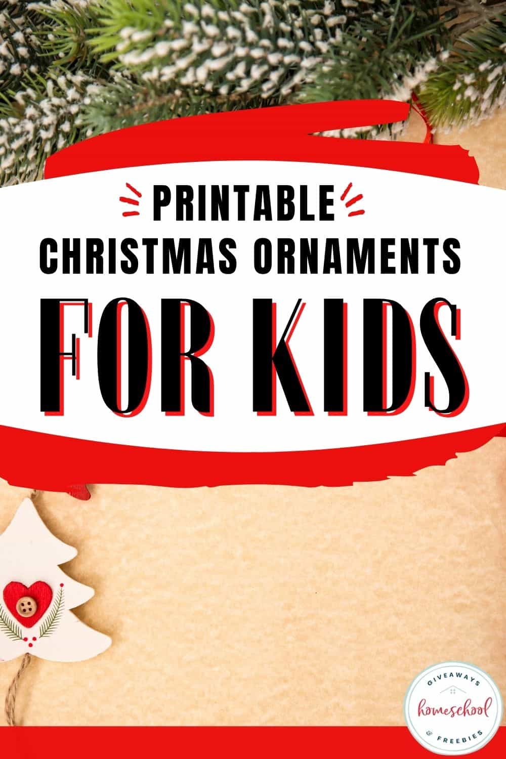 Printable Christmas Tree Ornaments for Kids