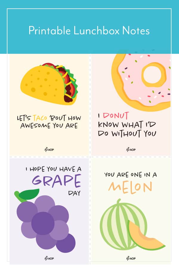 Printable Lunchbox Notes