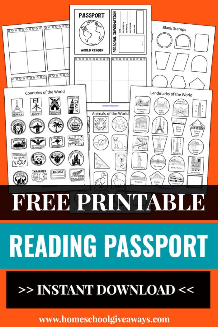 Free Printable Reading Passports for Kids