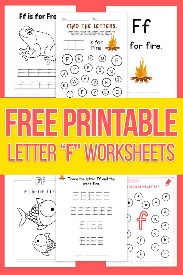 Letter F Worksheets and Printable Alphabet Activities