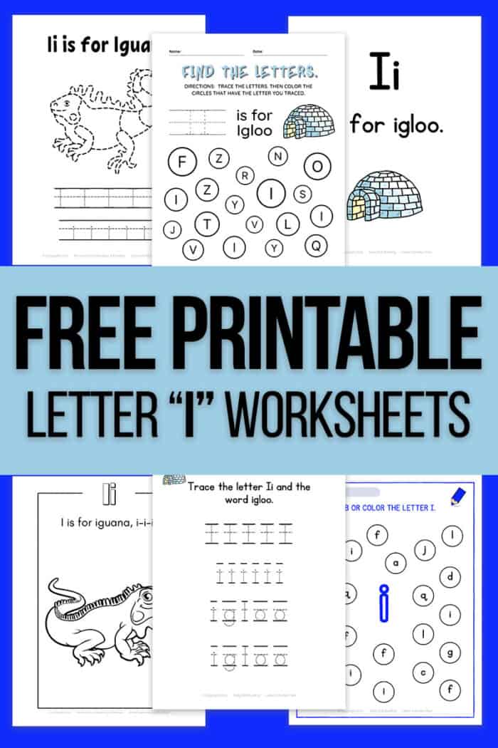 Letter I Worksheets and Printable Alphabet Activities