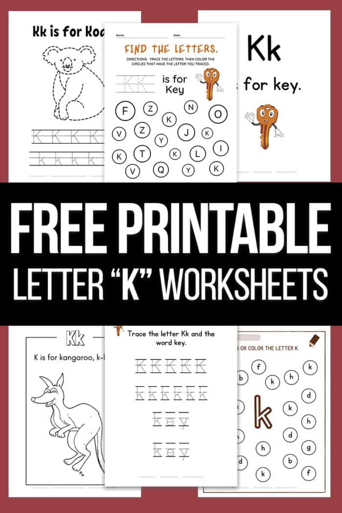Letter K Worksheets and Printable Alphabet Activities