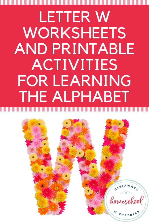 Letter W Worksheets and Printable Alphabet Activities