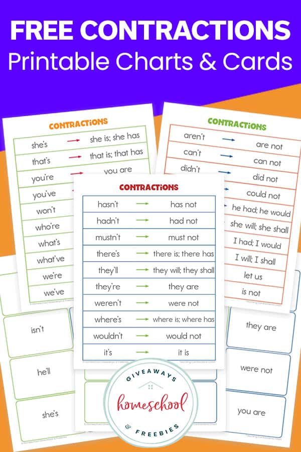 Teaching Contractions - Tips, Worksheets, and Charts