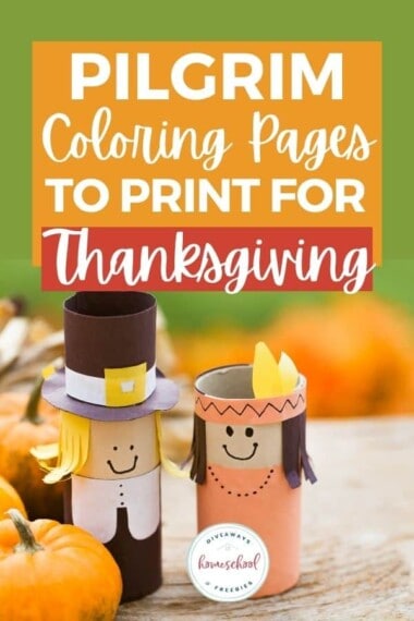 Pilgrim Coloring Pages to Print for Thanksgiving