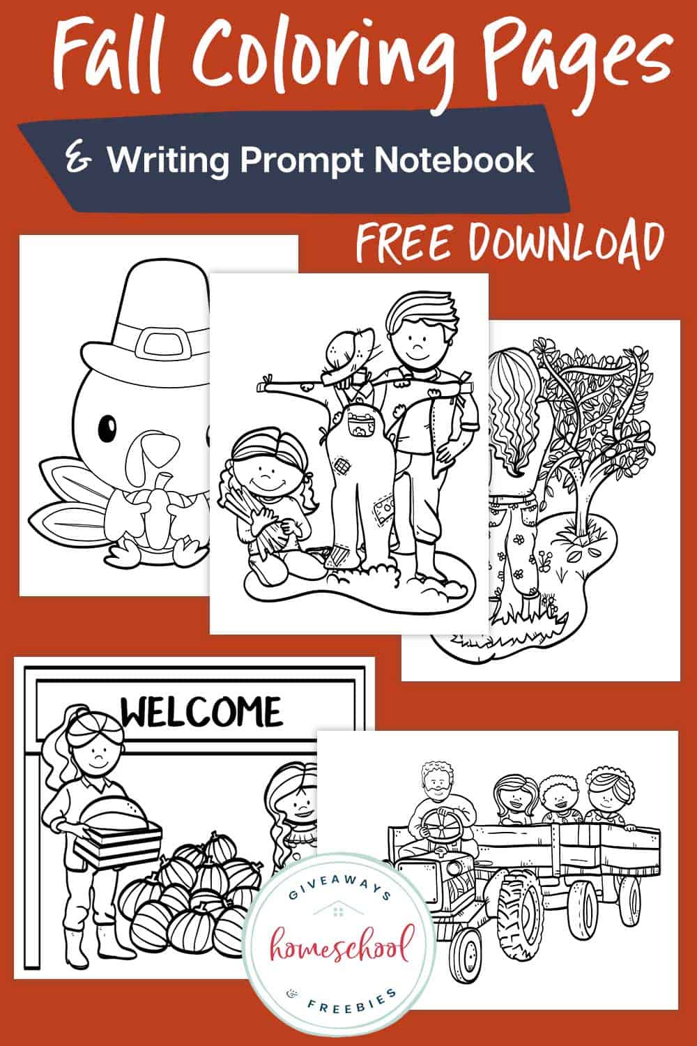 Fun and Simple Fall Coloring Pages to Print for Kids