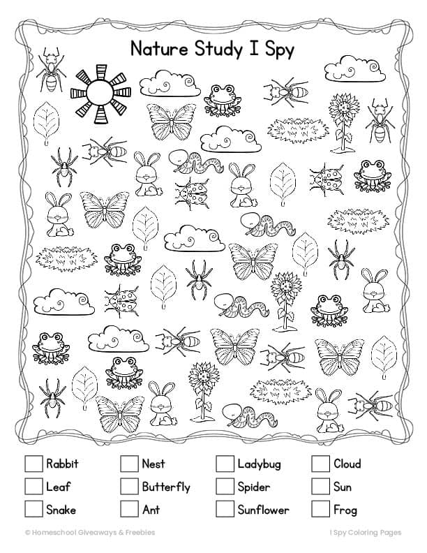 The Best I Spy Coloring Pages for Kids (Easy-Hard)