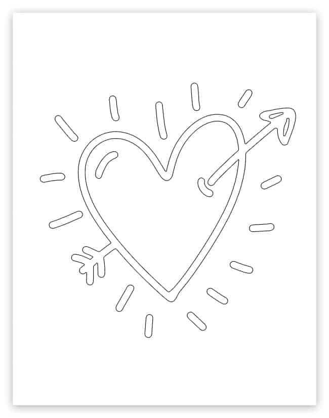 Free Heart Coloring Pages to Print and Color