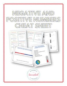 Negtive and Positive Rules for Integers (Free Cheat Sheet)