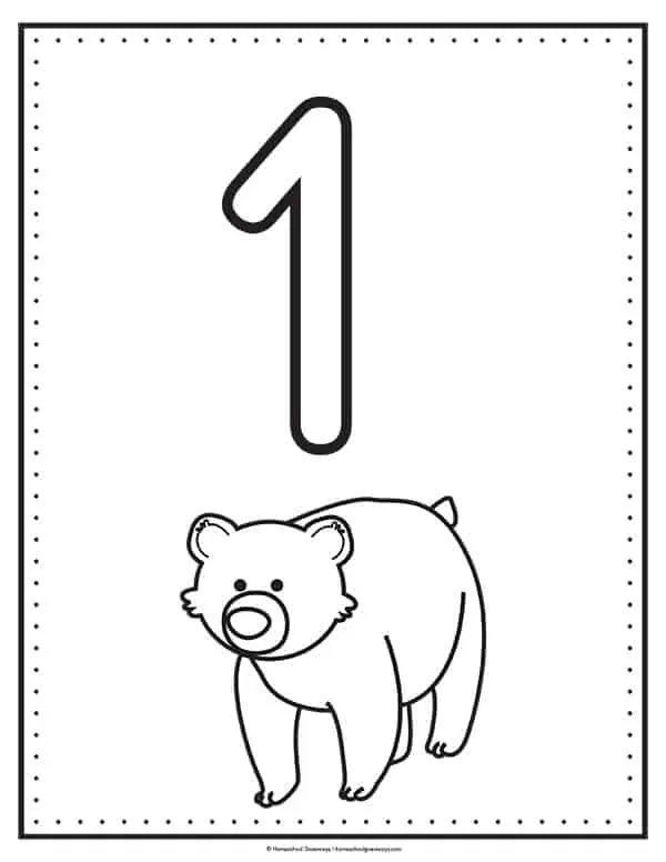 FREE Printable Number Coloring Pages For Numbers 1 20 FREE Printable Number Coloring Pages For Numbers 1 20