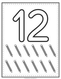 Printable Number Coloring Pages for Early Learners