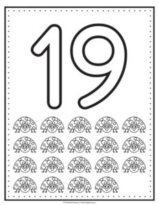 Printable Number Coloring Pages for Early Learners
