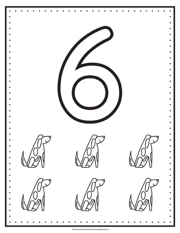 Printable Number Coloring Pages for Early Learners