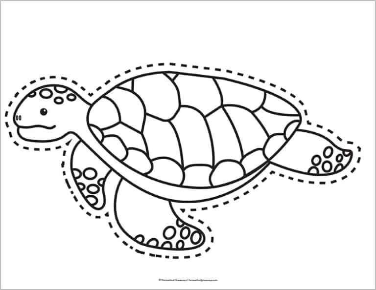 Free Printable Sea Turtle Coloring Pages & Templates