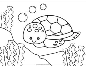 Free Printable Sea Turtle Coloring Pages & Templates