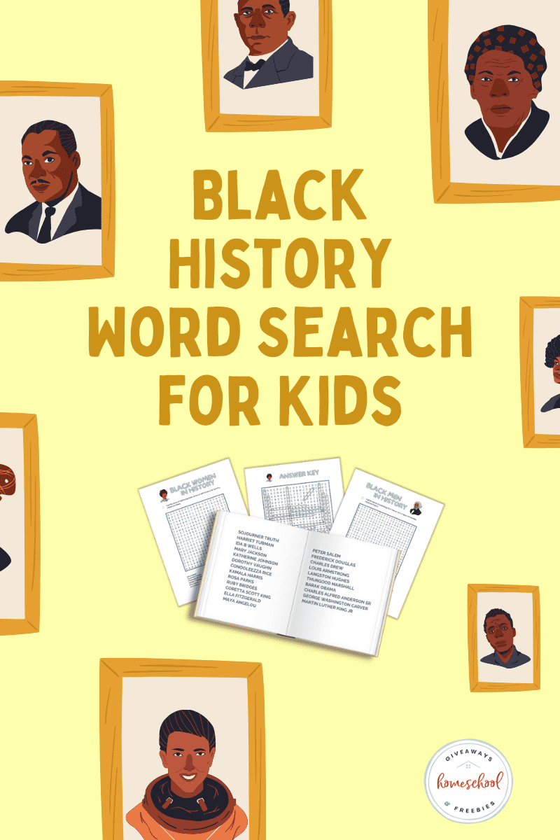 Free Printable Black History Month Word Search For Kids Free Printable Black History Month Word Search For Kids